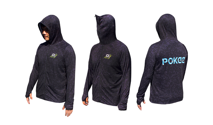 PK-2401全拉鍊有帽防曬衣-太平洋釣具有限公司